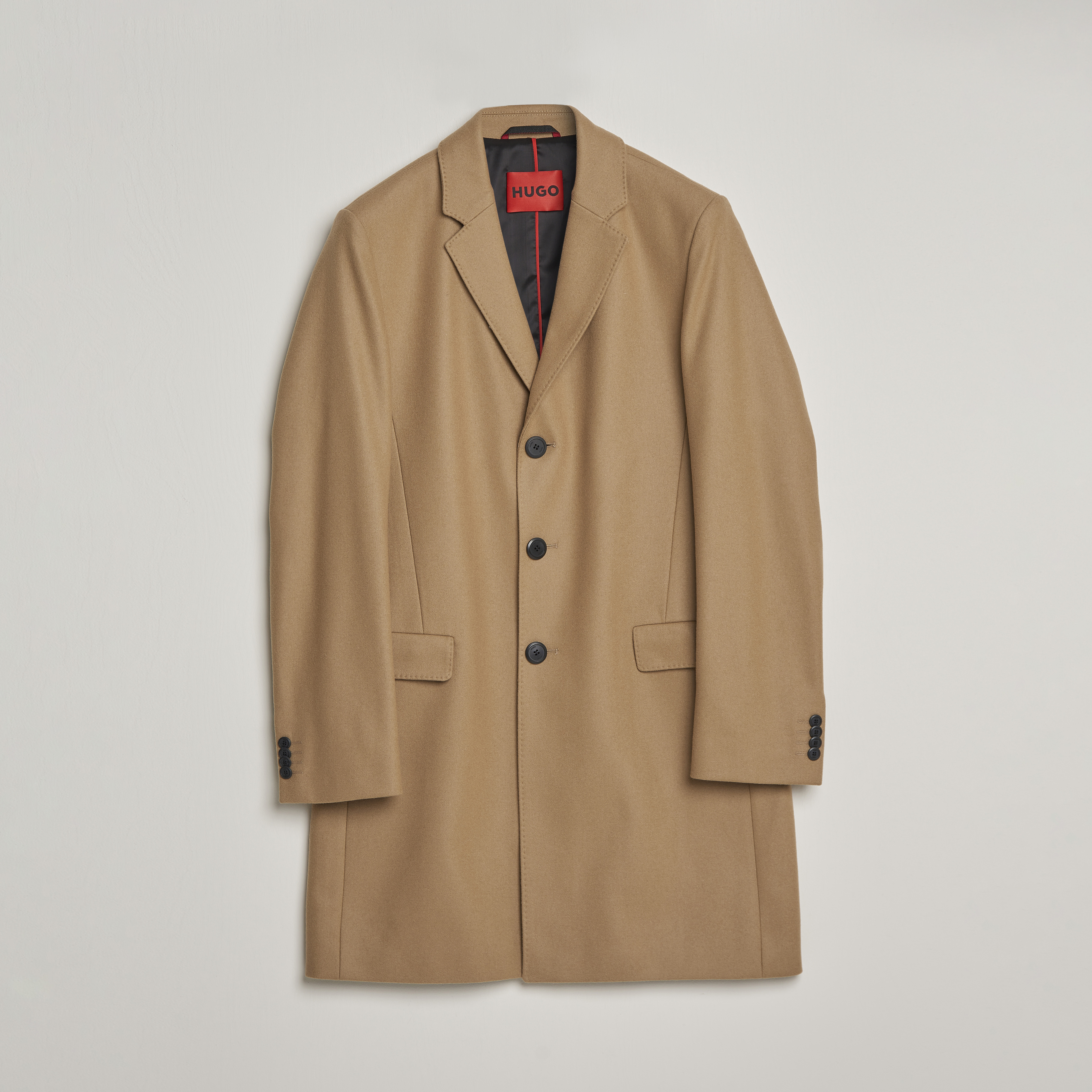 HUGO Migor Wool Coat Medium Beige - KÃ¶p HUGO CareOfCarl.es