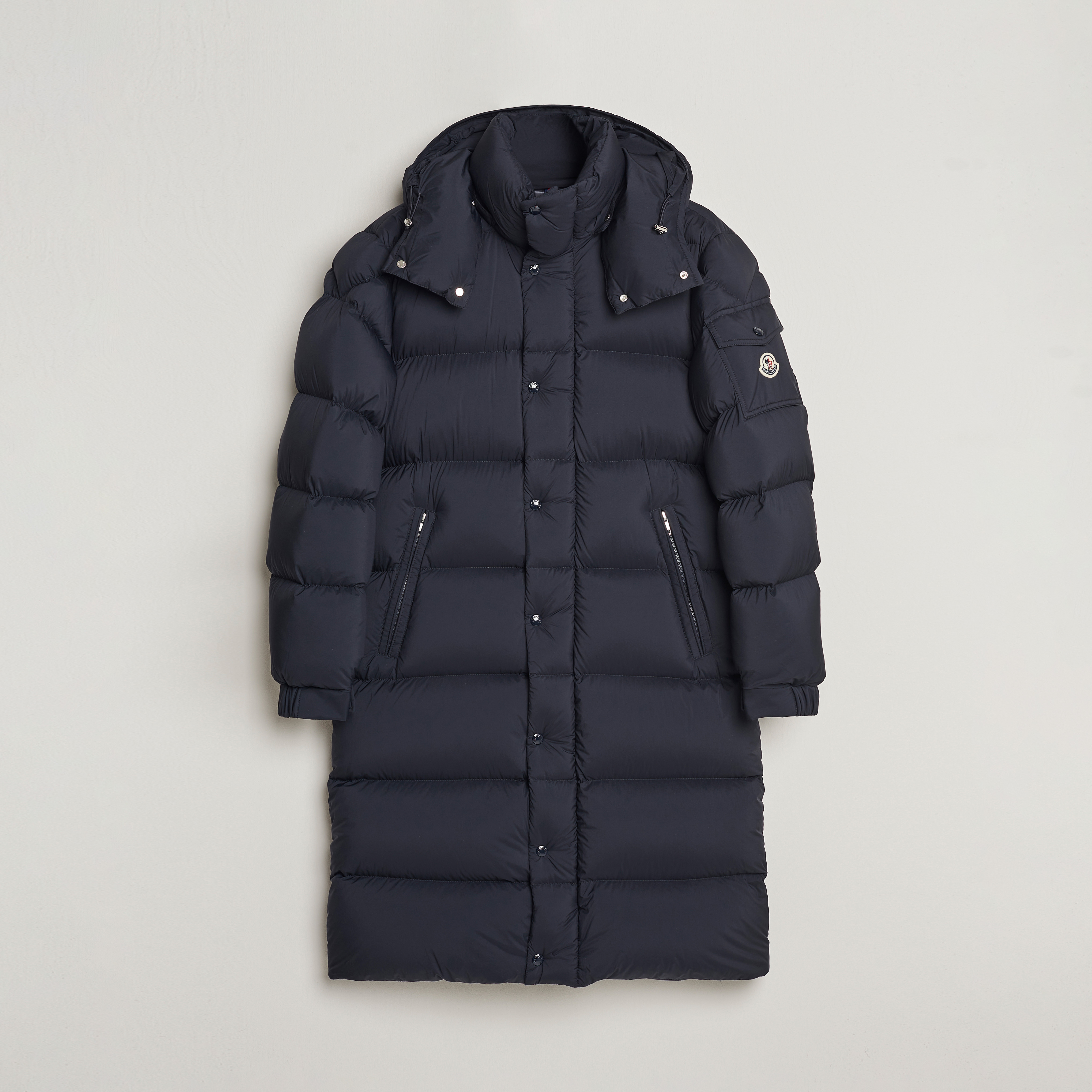 Moncler Hanoverian Long Down Parka Navy en CareOfCarl.es