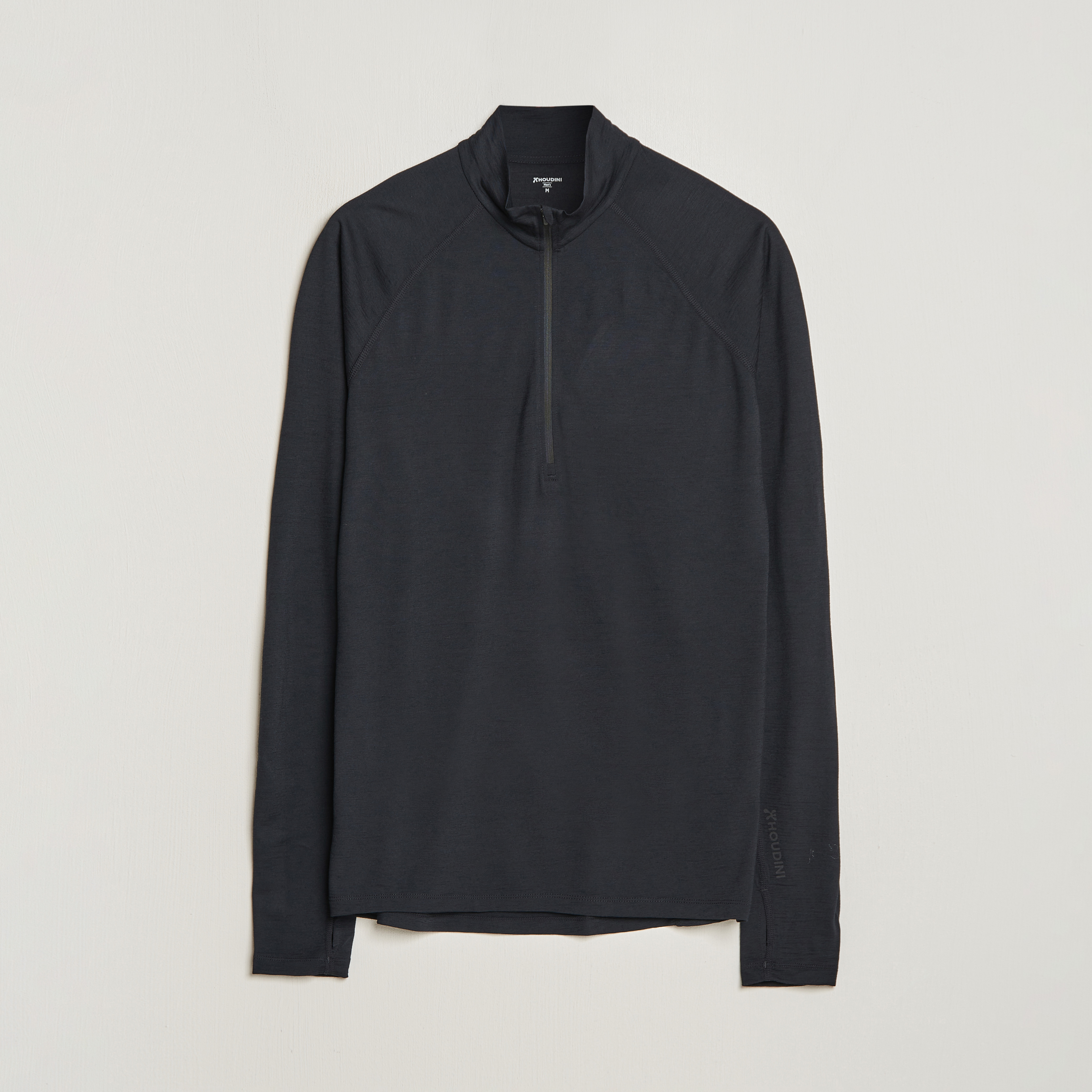 Houdini Desoli Merino Light Half Zip True Black en CareOfCarl.es