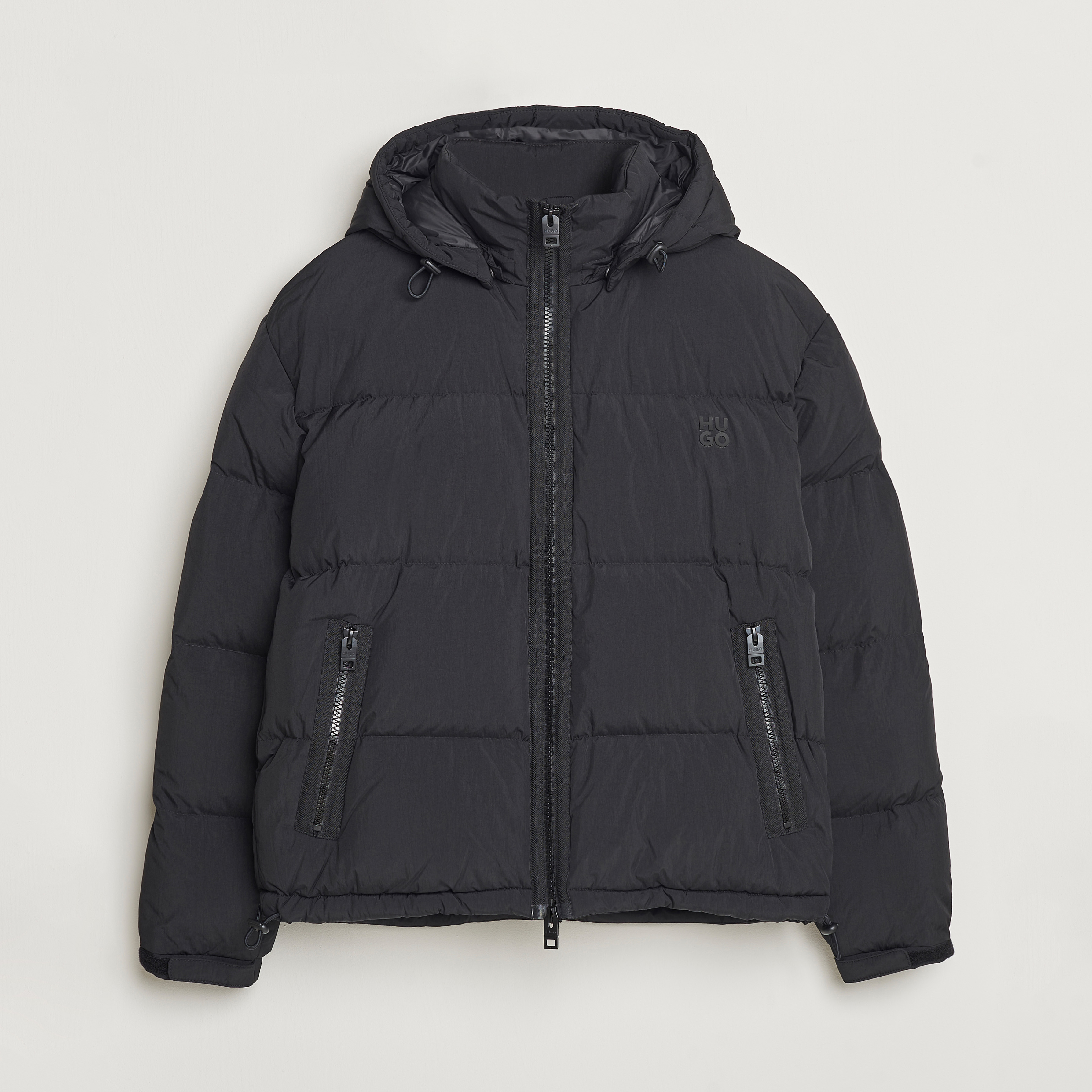 HUGO Bironto Hooded Puffer Jacket Black en CareOfCarl.es