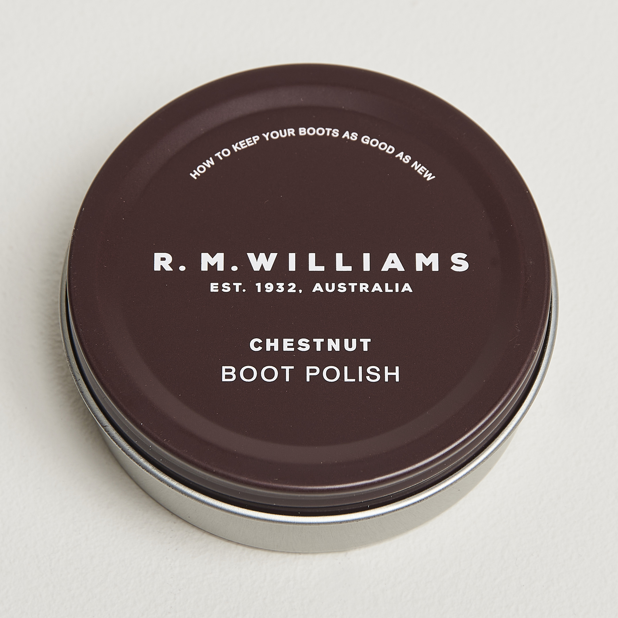 R.M.Williams Stockman's Boot Polish 70ml Chestnut en CareOfCarl.es