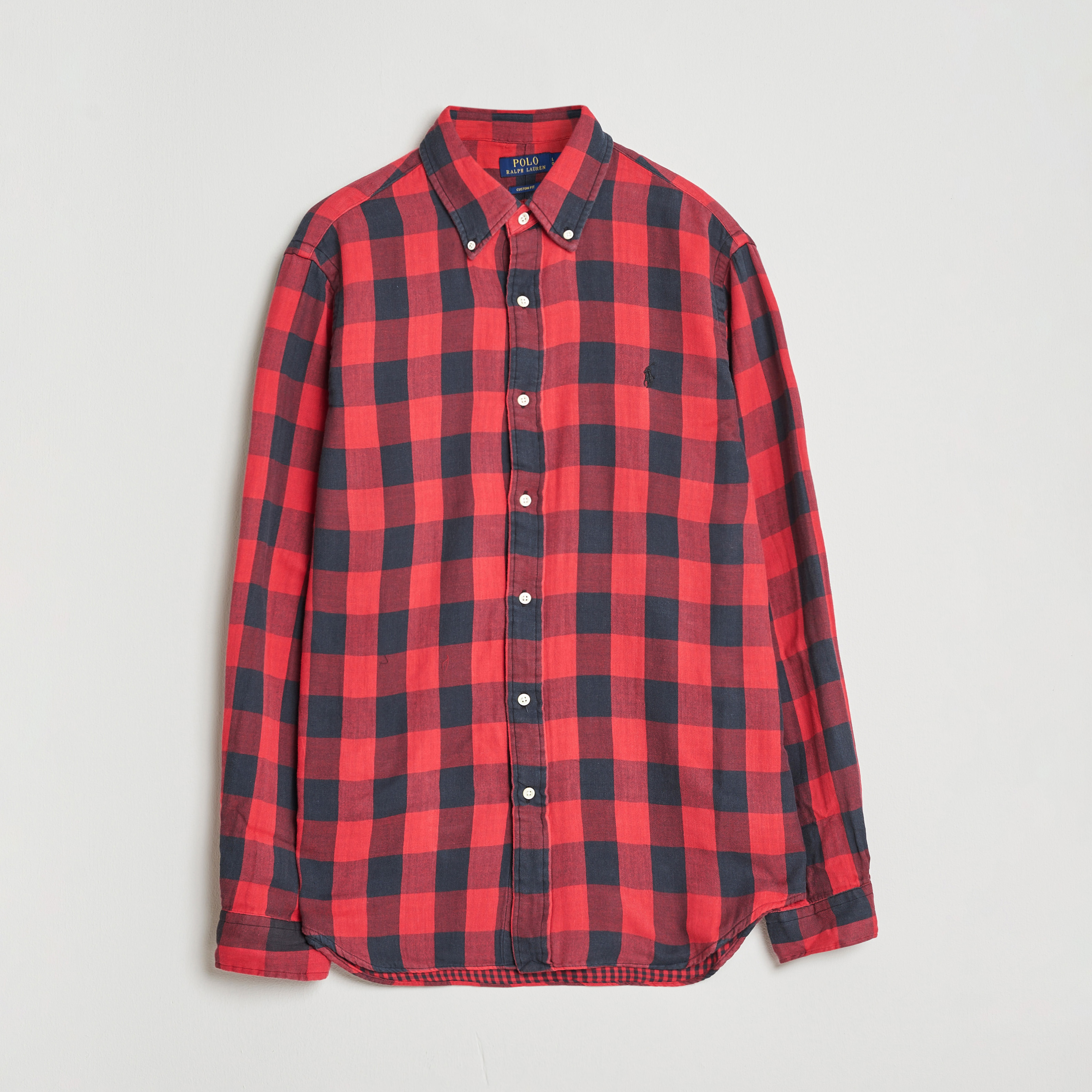 Polo Ralph Lauren Custom Fit Double Faced Checked Shirt Red/Black en CareOf